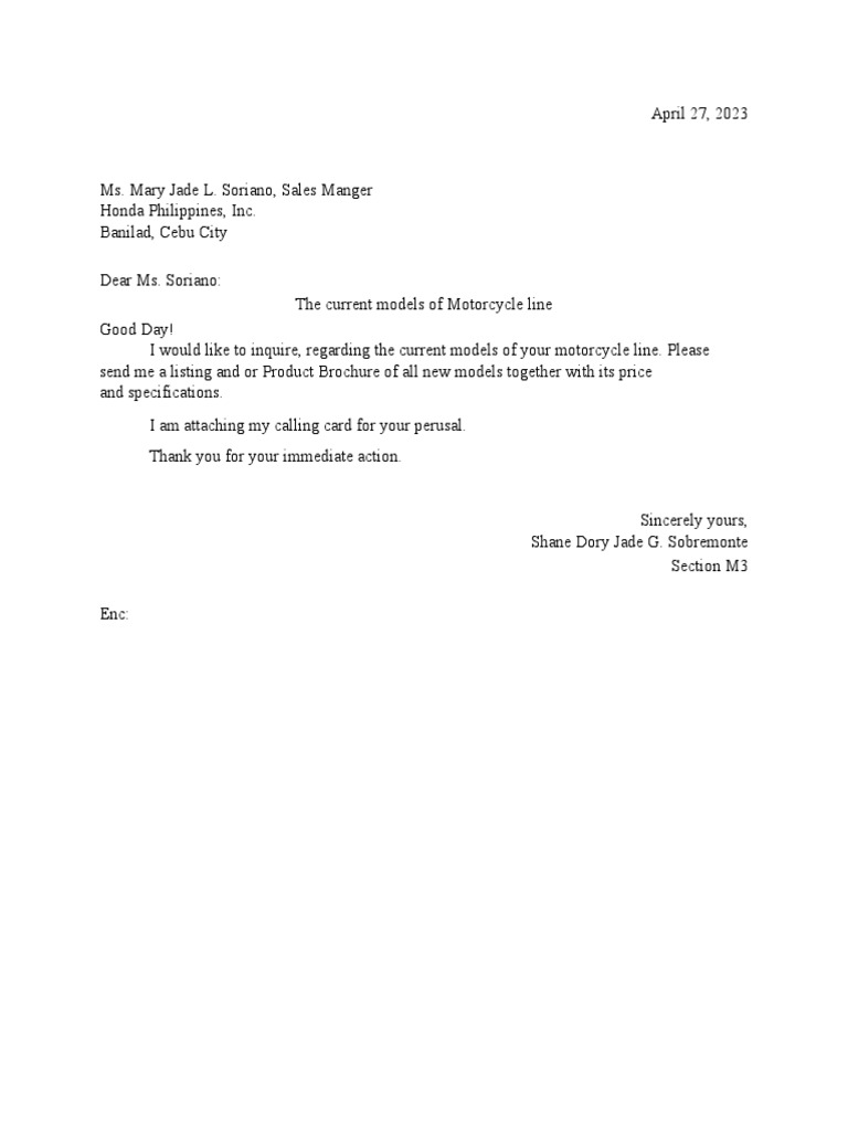 Full Block Letter (TW) | PDF