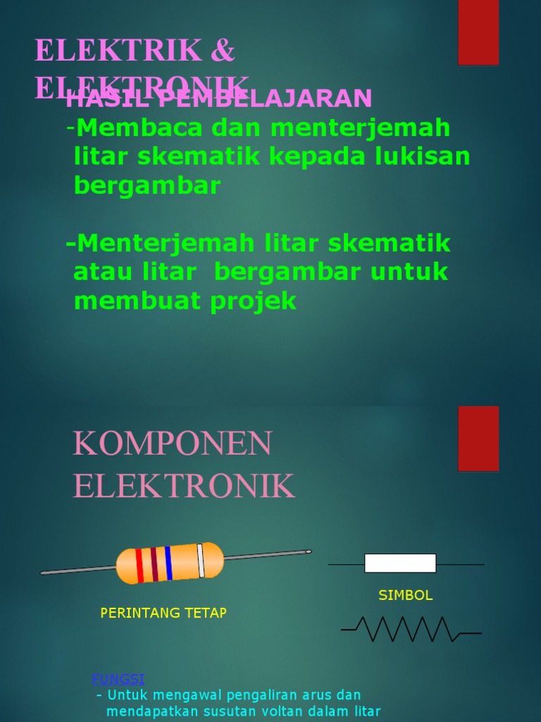 Simbol dan Fungsi Perintang Elektronik | PDF