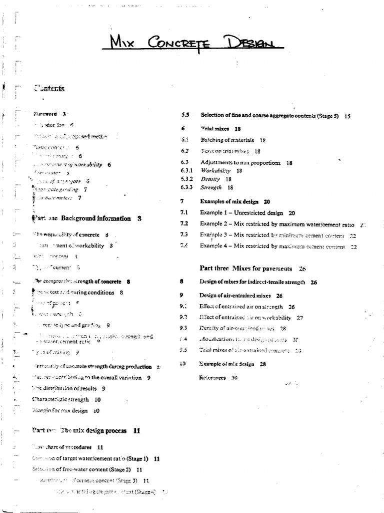 Concrete Mix Design | PDF