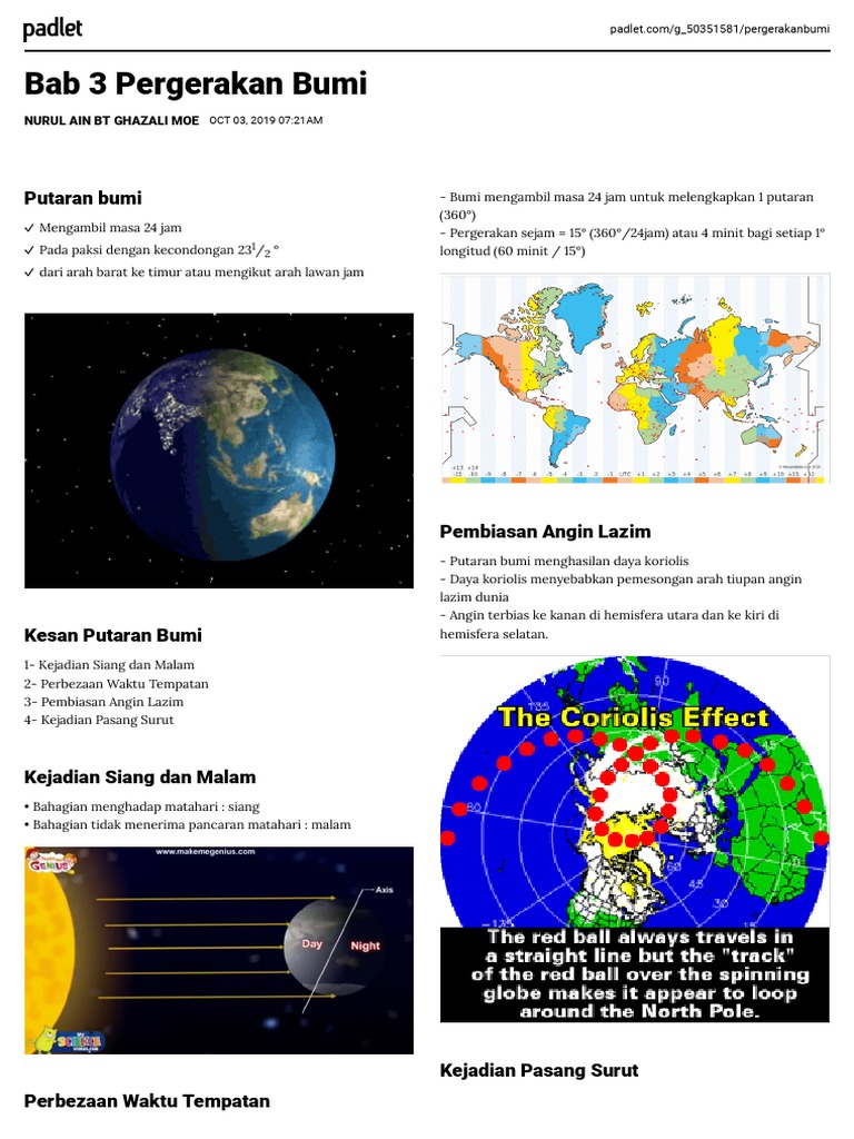 Bab 3 Pergerakan Bumi | PDF