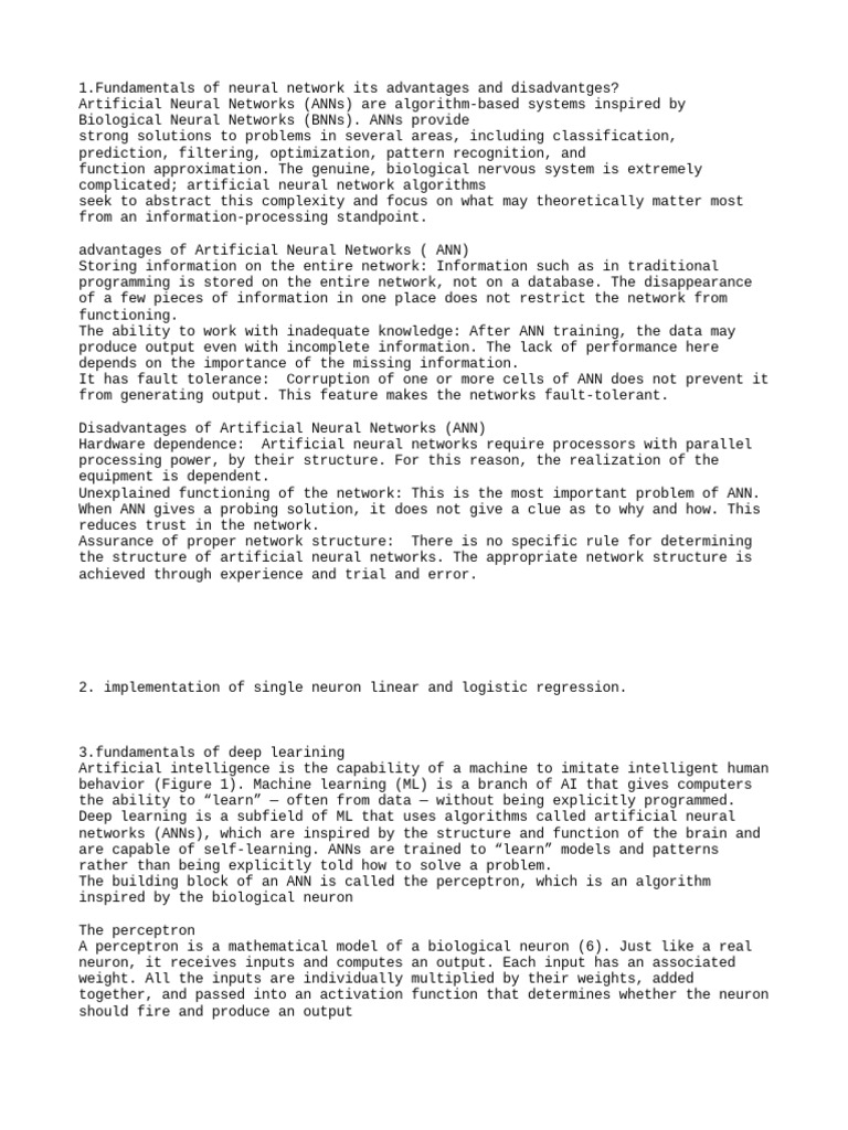 Deeplearning Notes | PDF