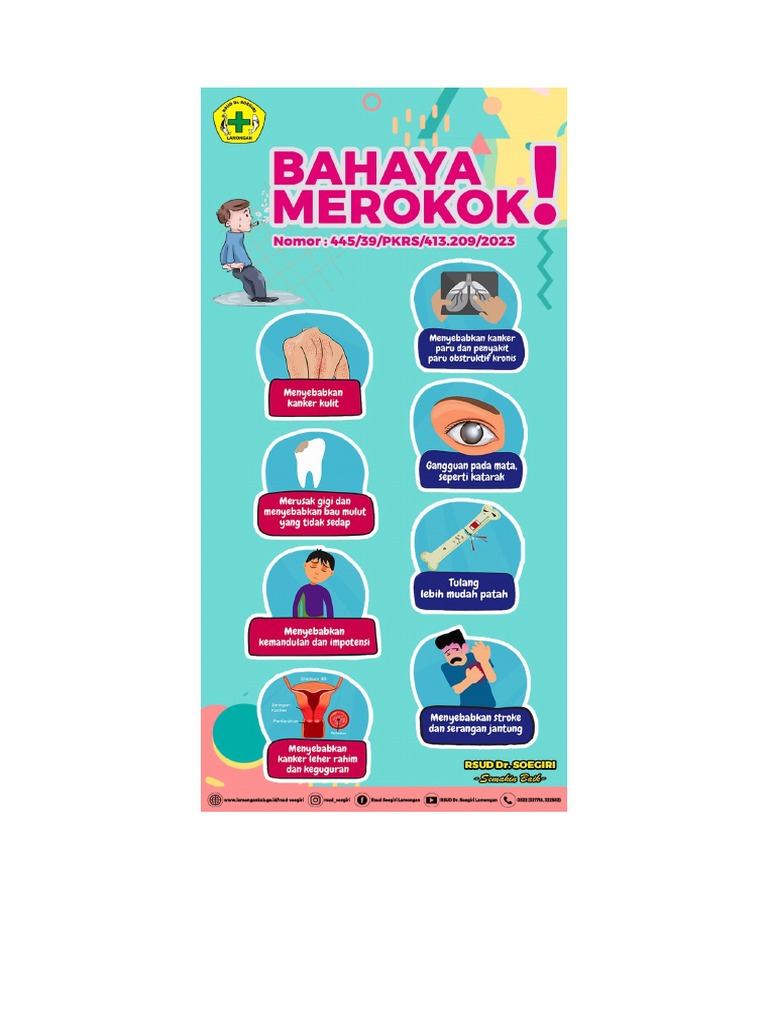 leaflet bahaya merokok | PDF