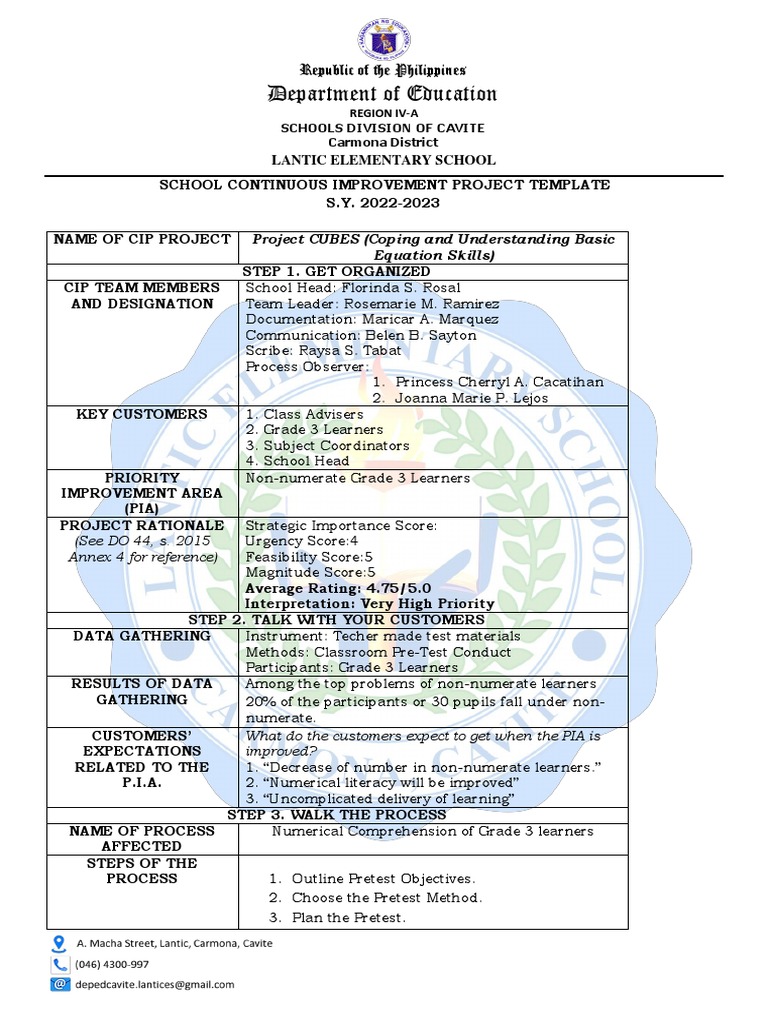 LANES CIP Proposal 2022-2023 | PDF | Career & Growth