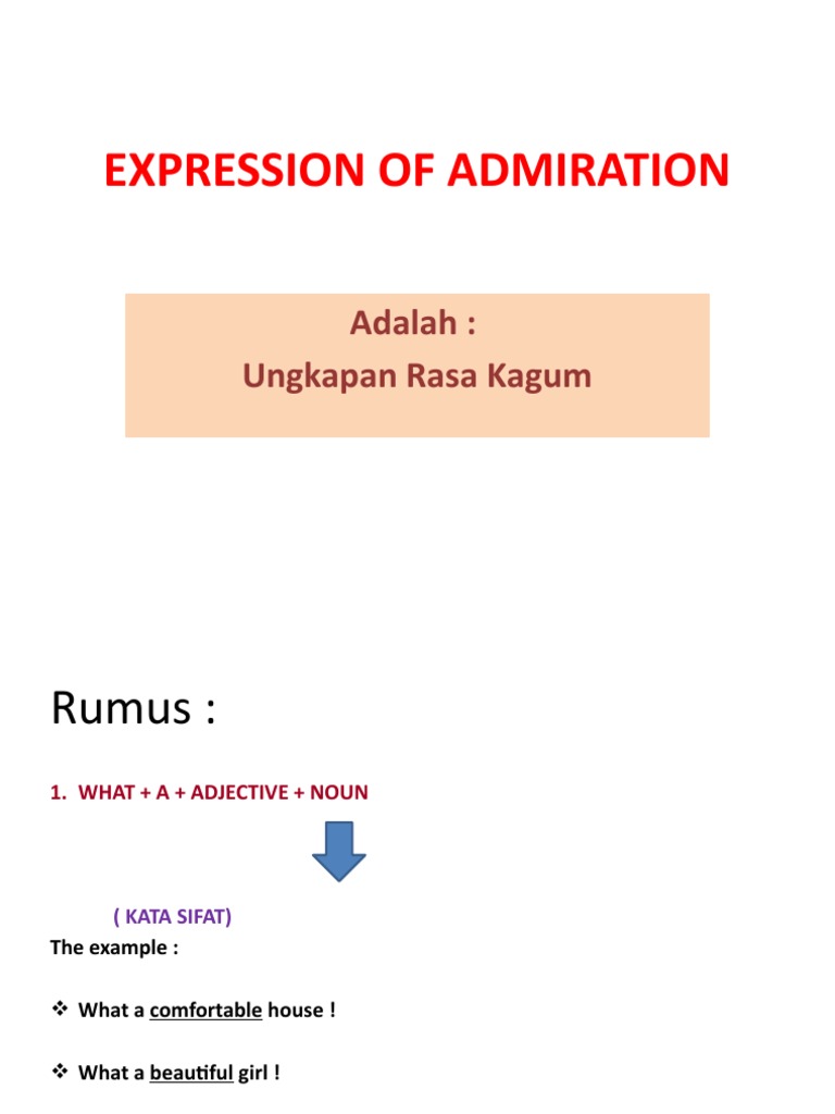 Expression of Admiration | PDF