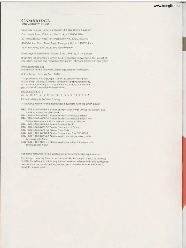 A1 Cambridge English Empower Elementary Students Book PDF | PDF