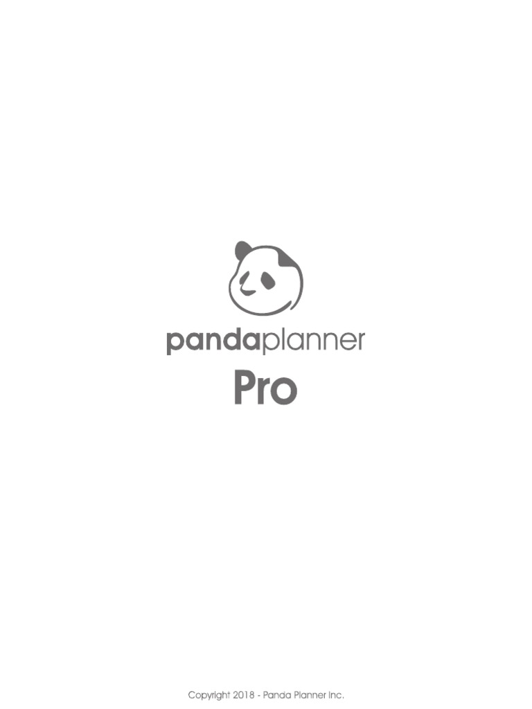 Panda Planner Pro | PDF