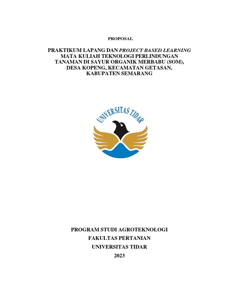 Proposal PJBL Dan Praktikum TPT Fixxxxxxxxxxxxxxxx | PDF