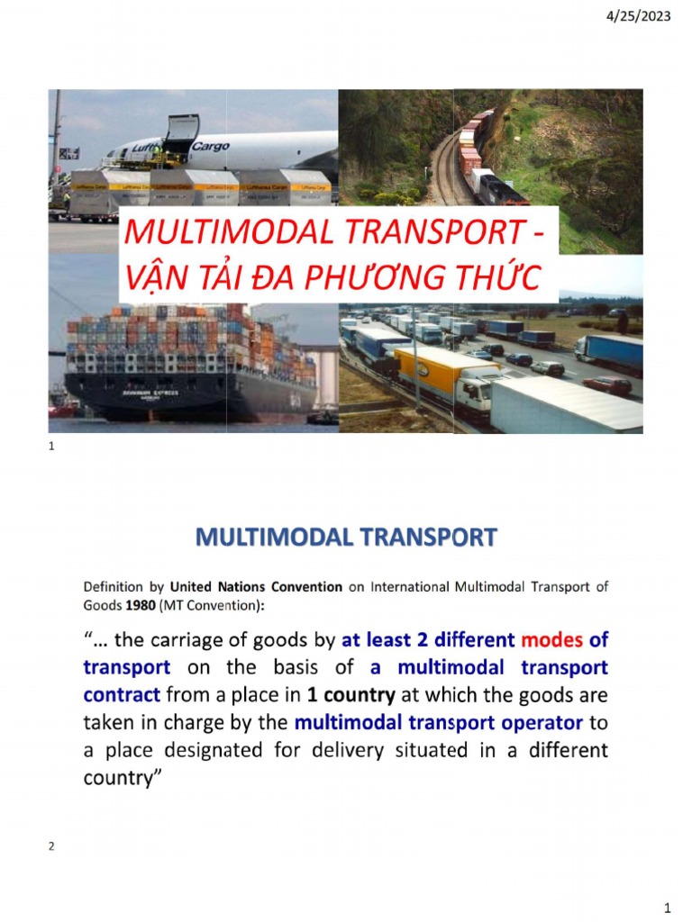 CHuong 6. Multimodal Transport | PDF