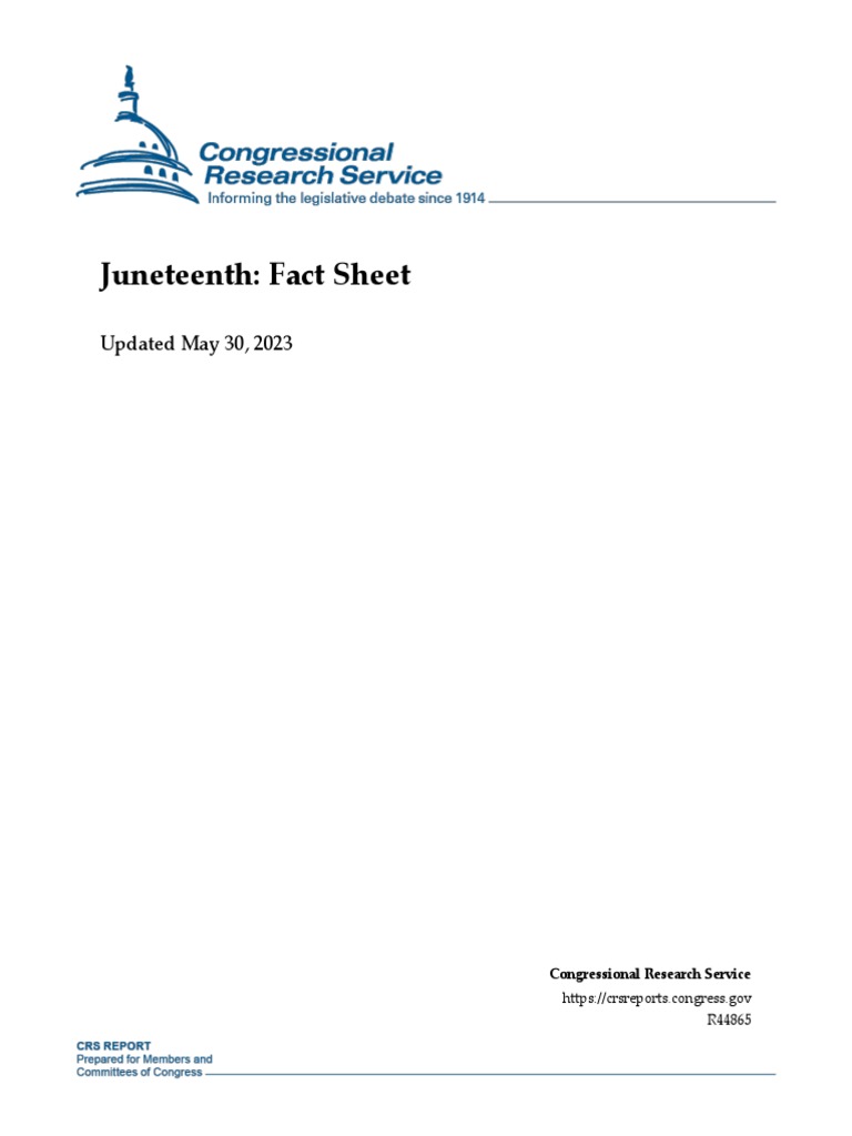 Juneteenth Celebration and Legislation Guide | PDF | The United States ...