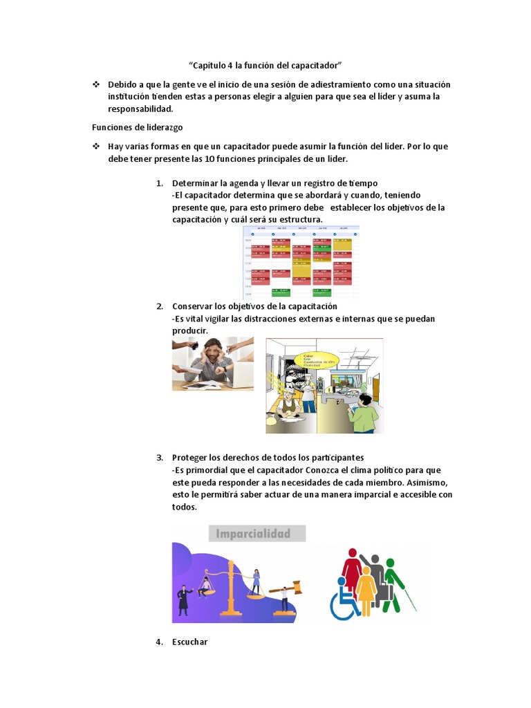 Capitulo 4 - Objetivos de La Capacitacion | PDF | Comunicación | Aprendizaje