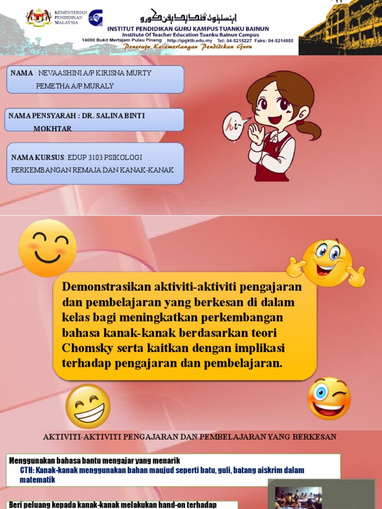 Aktiviti Pembelajaran Berkesan Chomsky | PDF