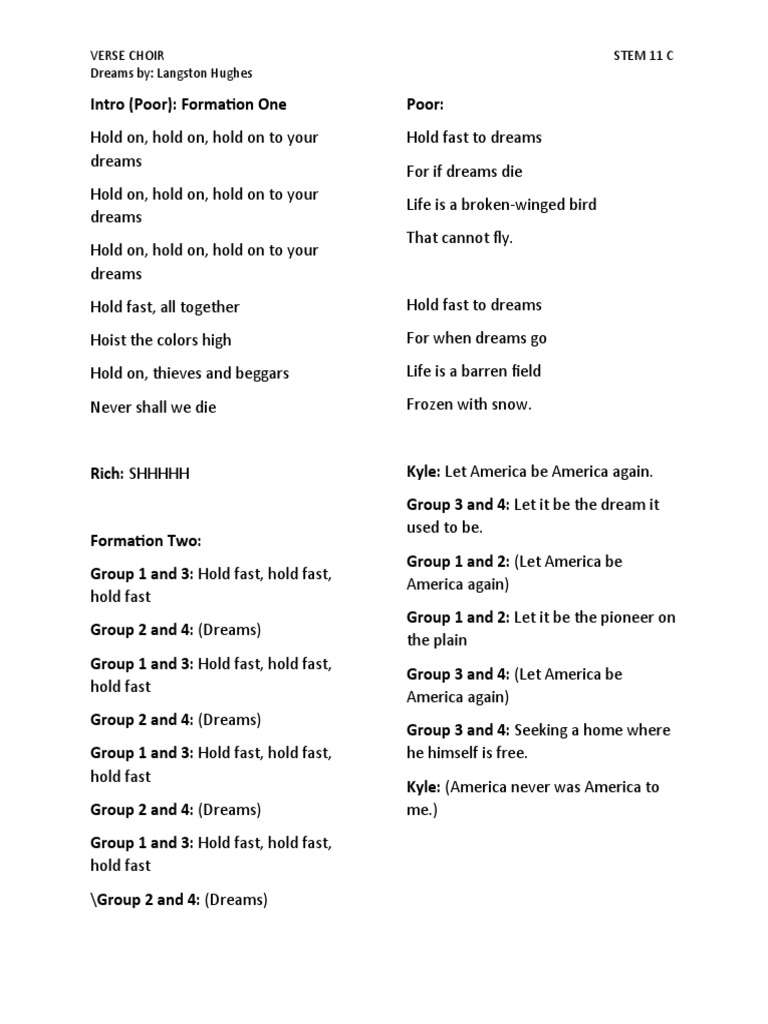 Verse Choir Script Edit | PDF | Slavery | Unfree Labour