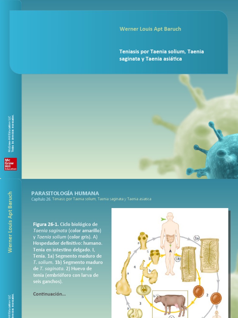 Teniasis: Taenia solium, saginata y asiatica | PDF | Medicina ...