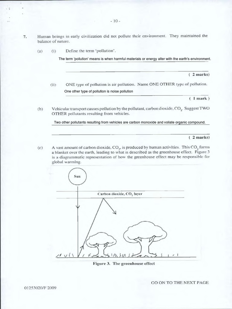 HSB The Environment Pollution and Water Homeworkkm | PDF | Climate ...