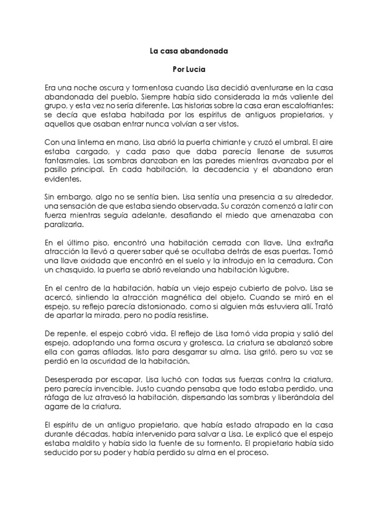 La Casa Abandonada | PDF
