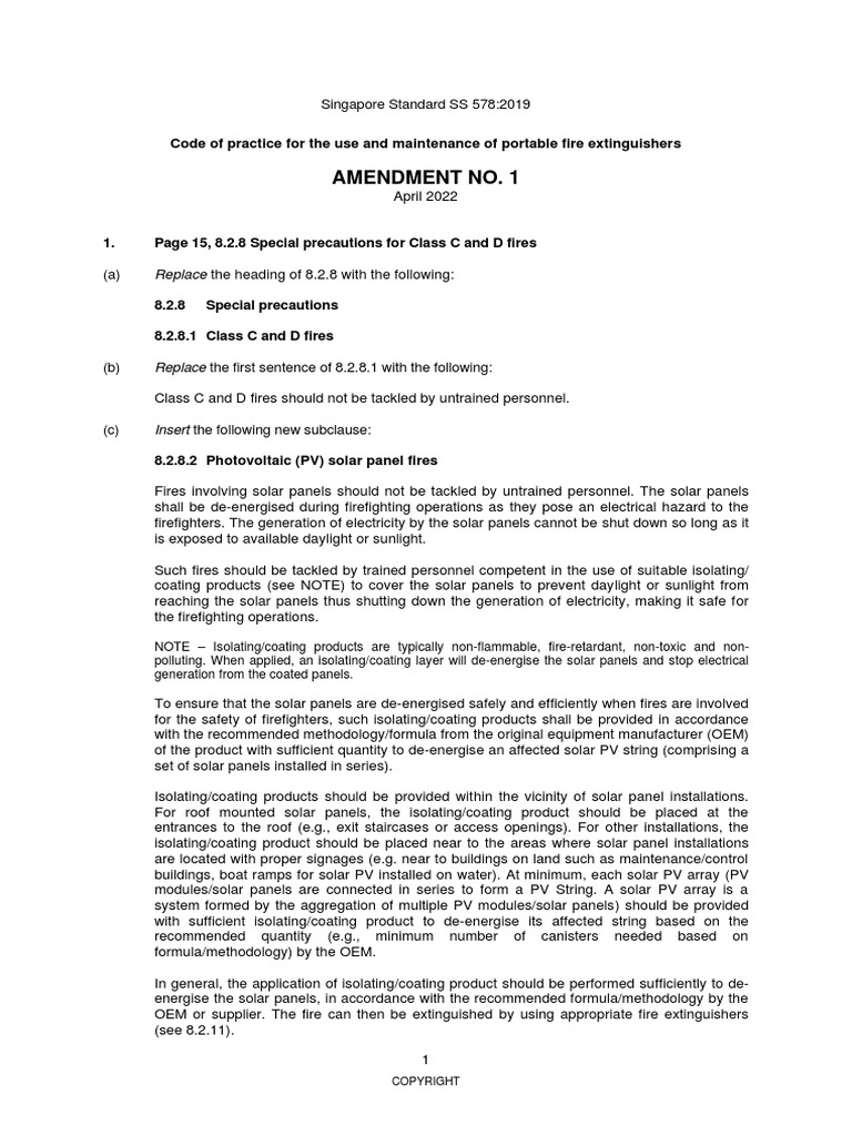 SS 578-2019 - Amd 1 | PDF | Solar Panel | Photovoltaics