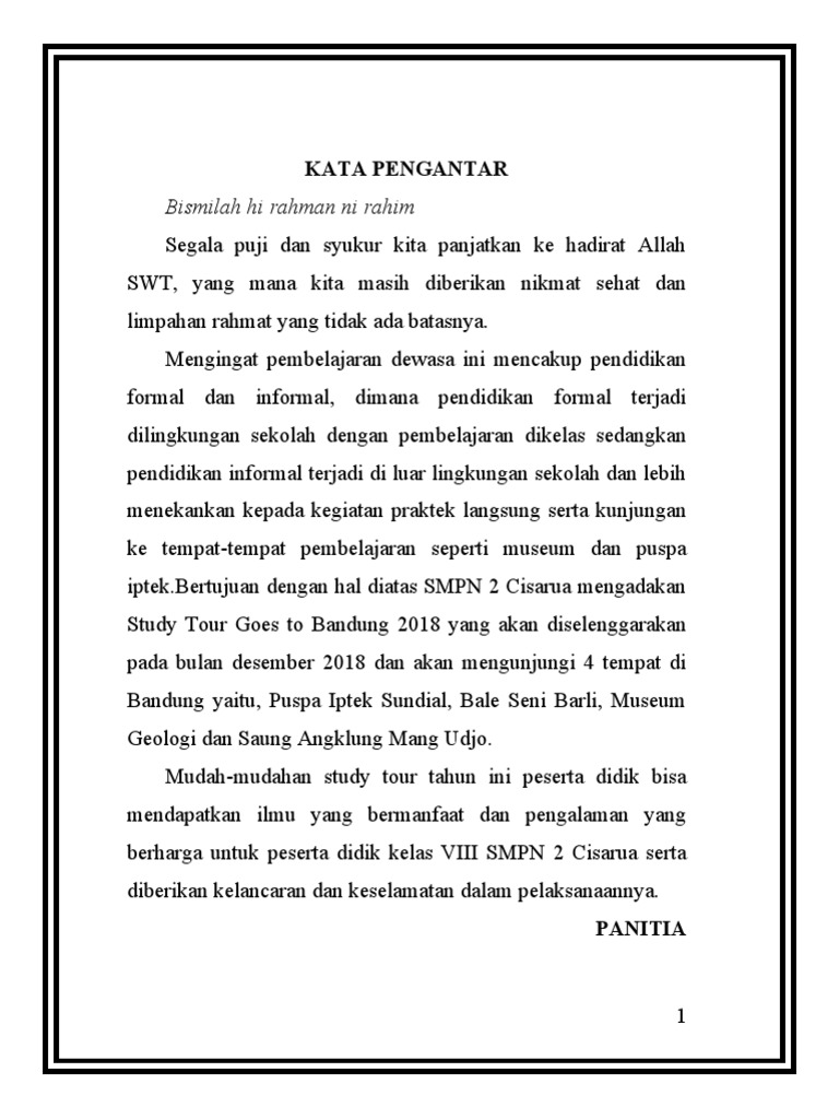 Study Tour Bandung 2018 Guide | PDF | Home & Garden