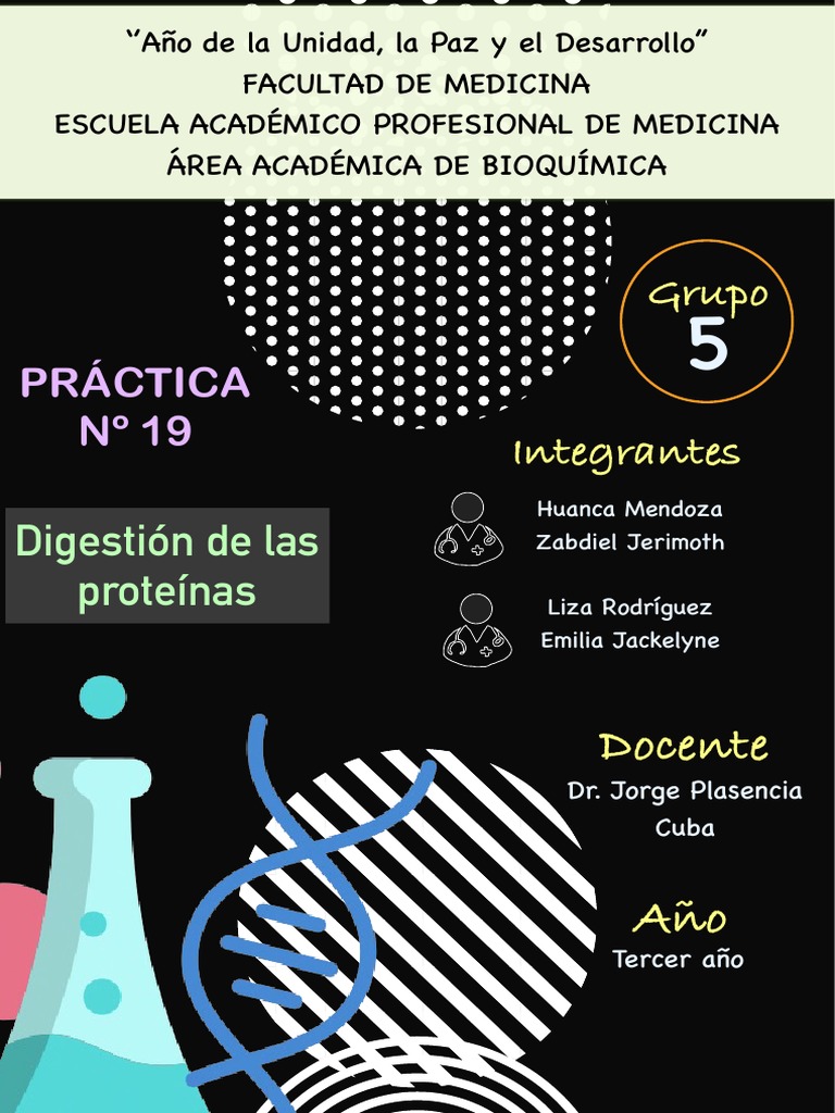 Practica 19. Digestión de Proteínas | PDF | Solución tampón | Bioquímica