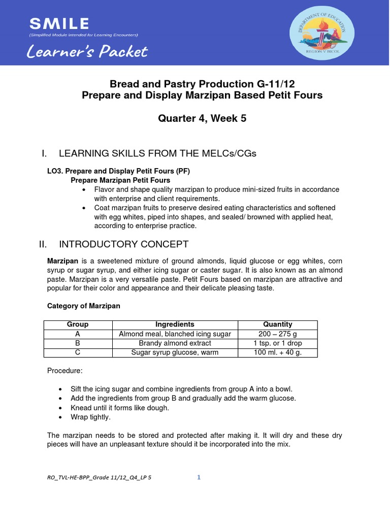 LP5 Q4 HE BPP G11-12.edited | PDF | Almond | Diet & Nutrition