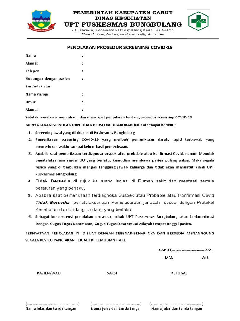 Surat Penolakan | PDF