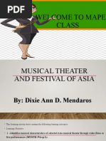 Traditional Musical Theater of Asia | PDF | Performing Arts | Entertainment