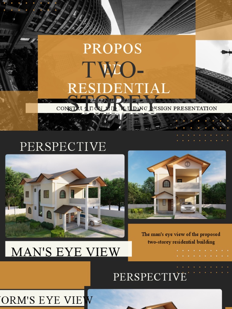 Proposed Two-Storey House Plans | PDF | Stairs | Buildings And Structures