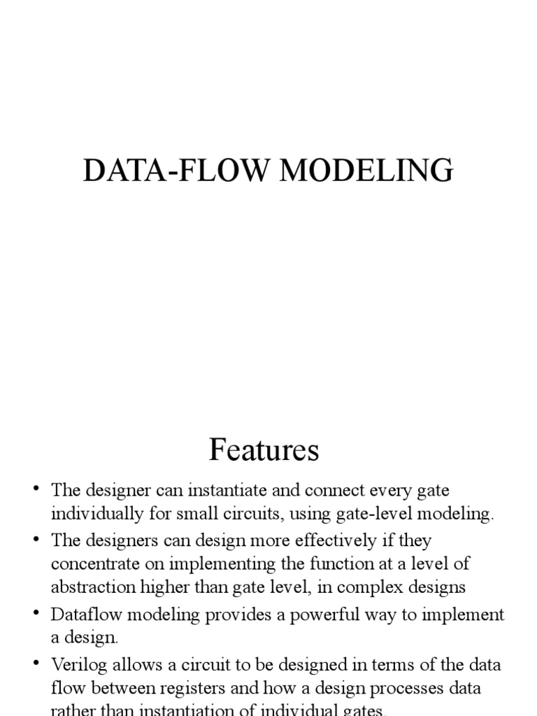 Data Flow Modelling | PDF | Computer Programming | Computer Engineering Data Flow Modelling | PDF | Computer Programming | Computer Engineering