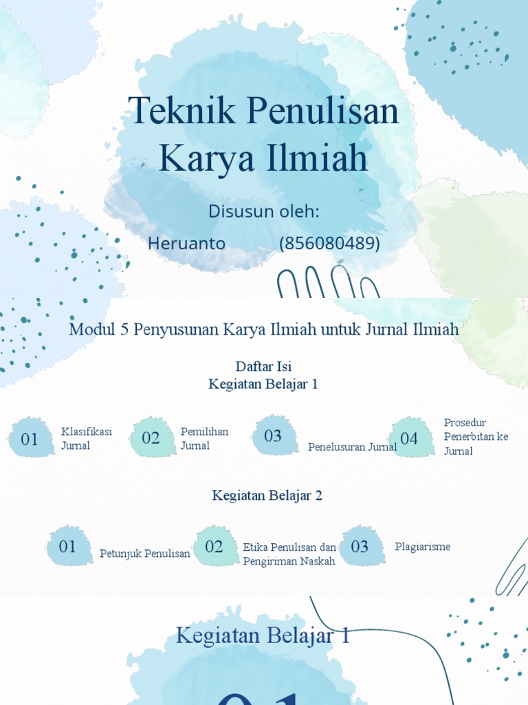 Modul 5 Teknik Penulisan Karya Ilmiah | PDF