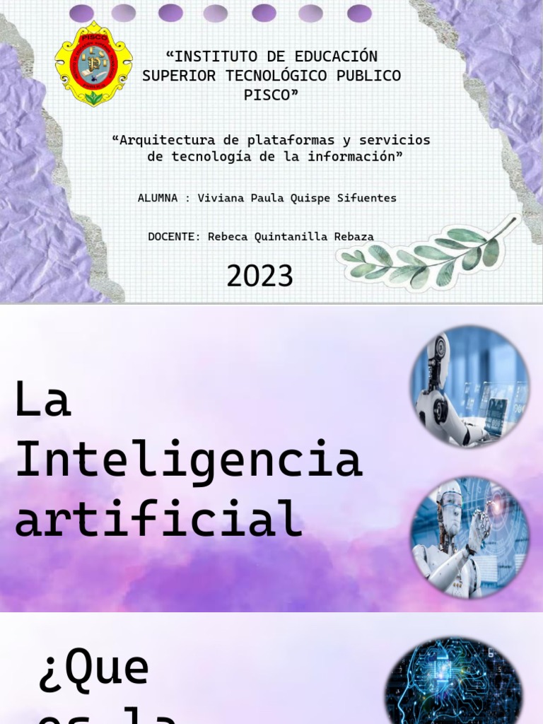 Inteligencia Artificial | PDF | Inteligencia artificial | Inteligencia (IA) y semántica