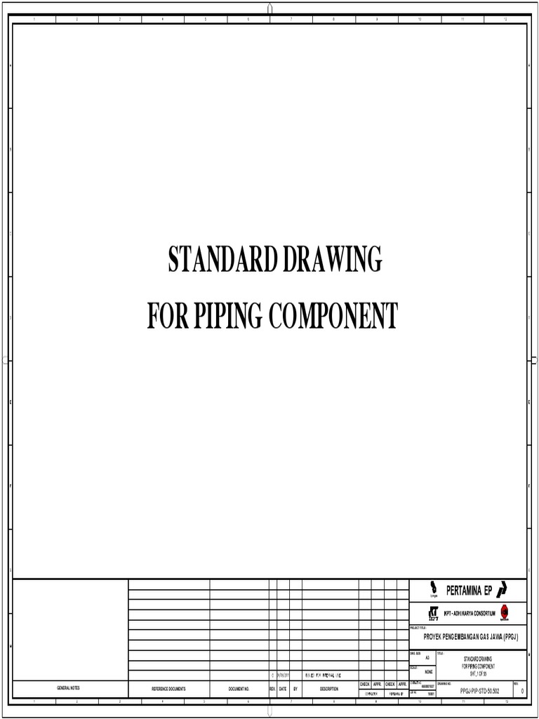 STANDAR DRAWING FOR PIPING COMPONENT | PDF