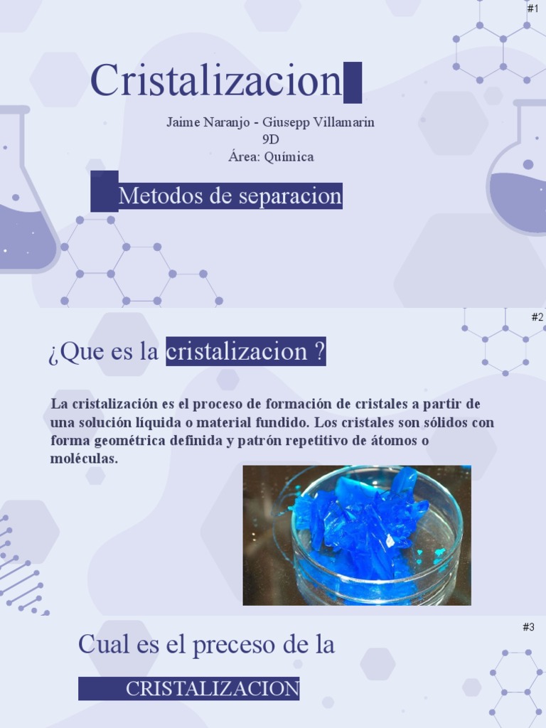 Cristalización 2 | PDF