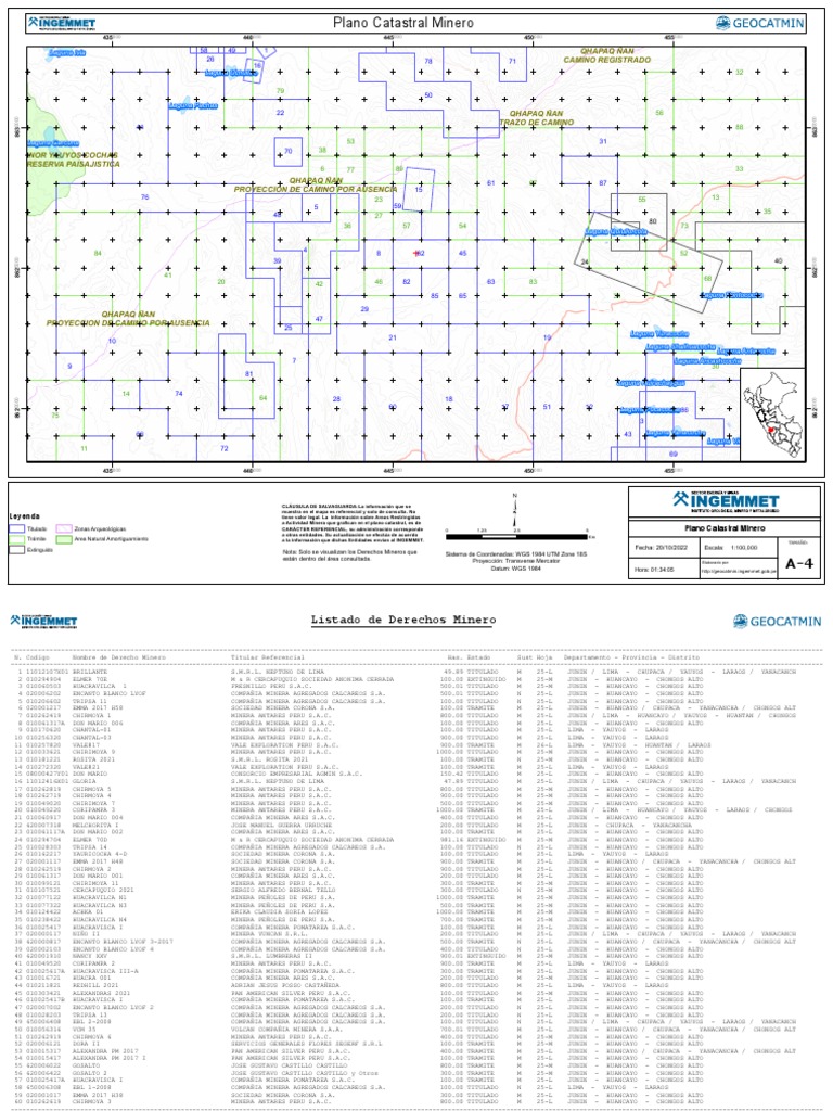 Plano Catastral | Descargar gratis PDF | Geografía | Geodesia