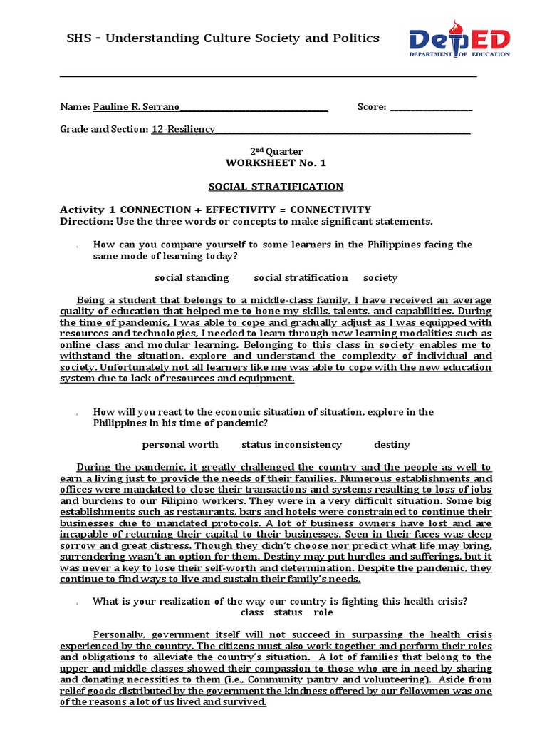 Q2W1 Social Strat | PDF