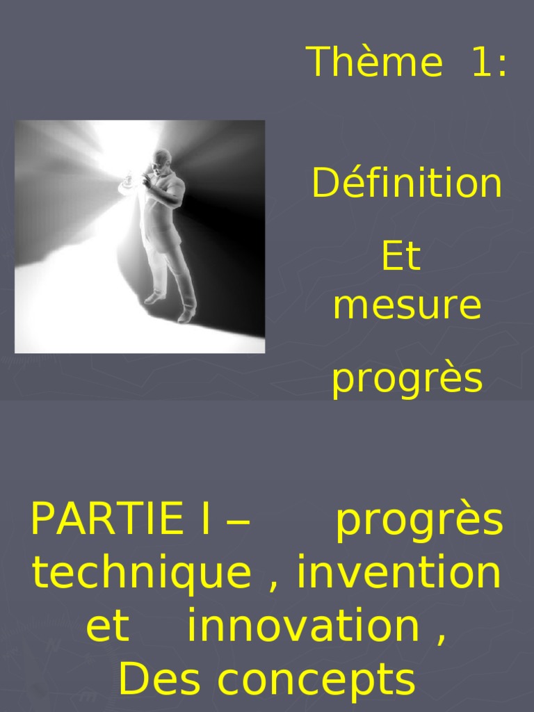 Diaporama-Définition Et Mesure Du Progrès Technique 2008-2009 | PDF ...