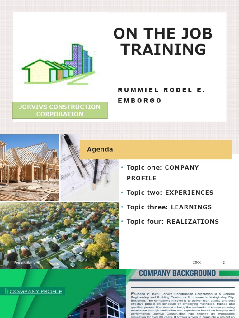 Ojt Presentation | PDF