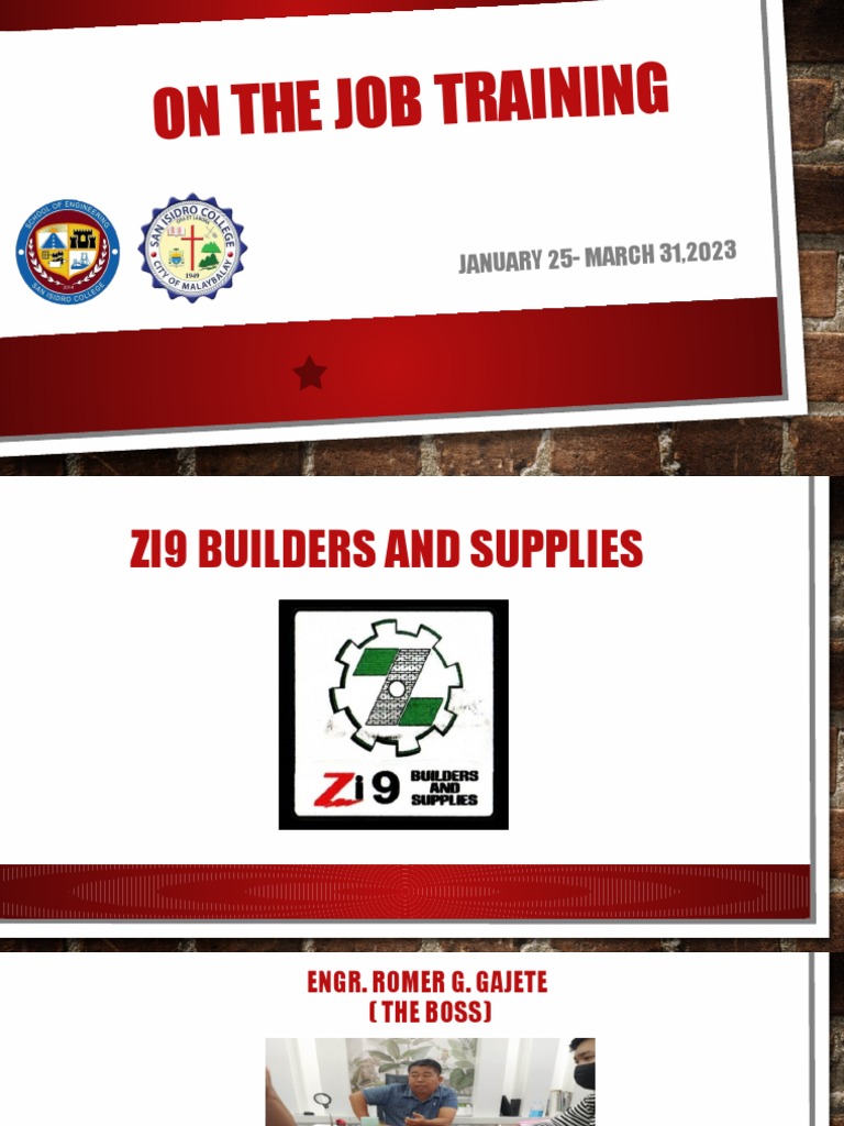 Ojt Idulsa JV | PDF | Home & Garden