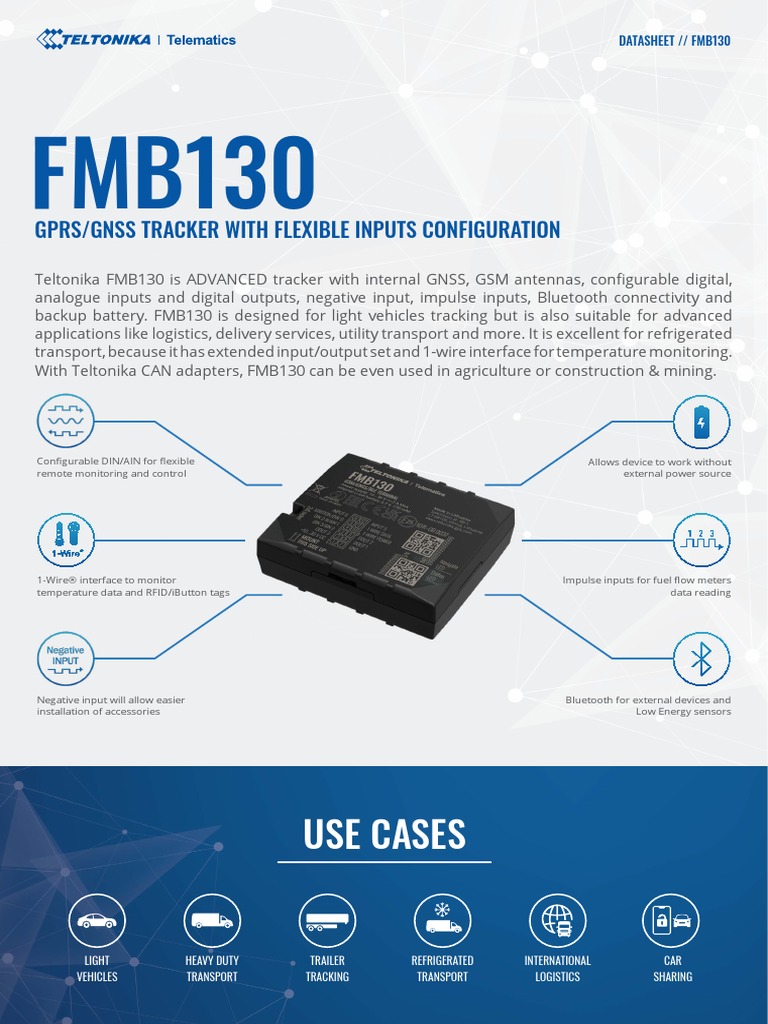 Datasheet FMB130 | PDF | Electronics | Computer Engineering