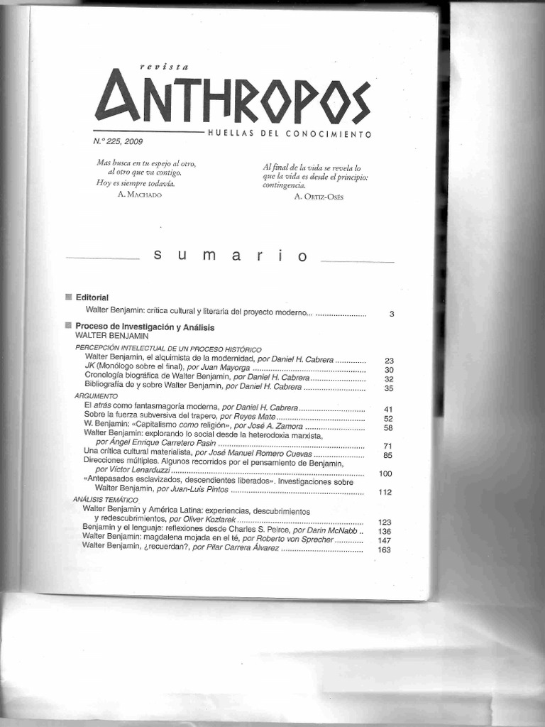 Lenarduzzi Anthropos Direcciones Multipes | PDF