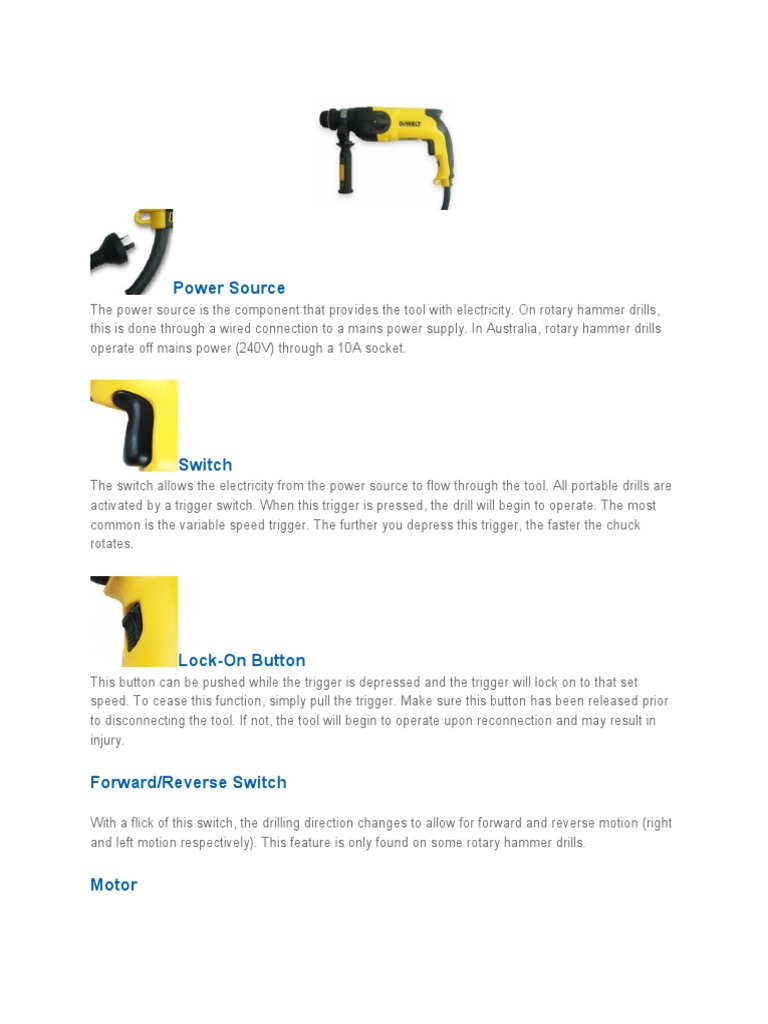 Hammer Drill Parts and Function3 | PDF