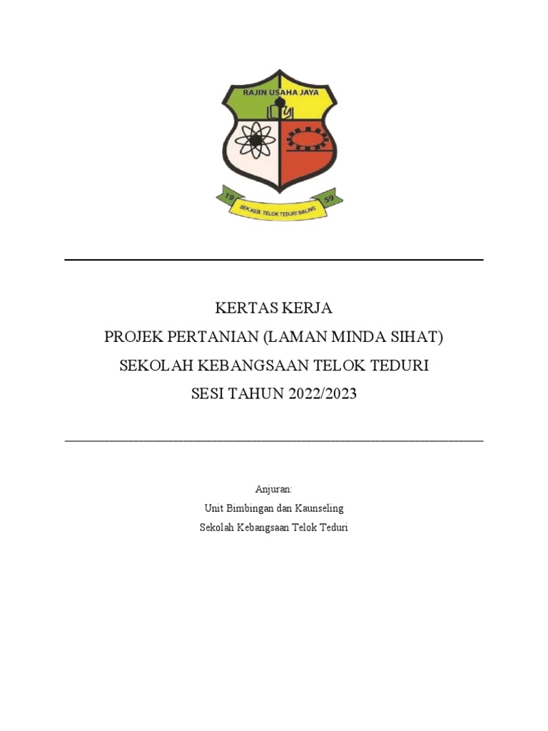 KERTAS KERJA Laman Minda Sihat 2022 | PDF