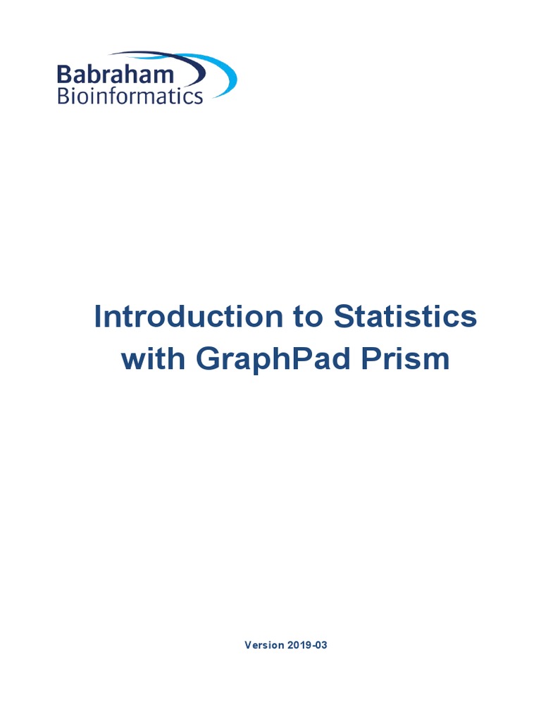 Introduction To Statistics With GraphPad Prism Manual | PDF | Business | Computers