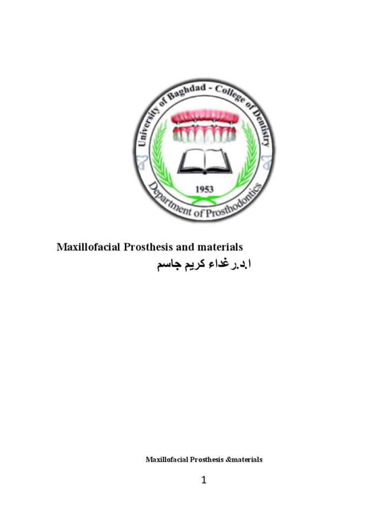 Maxillofacial Prosthesis &materials | PDF | Prosthodontics | Dental Implant