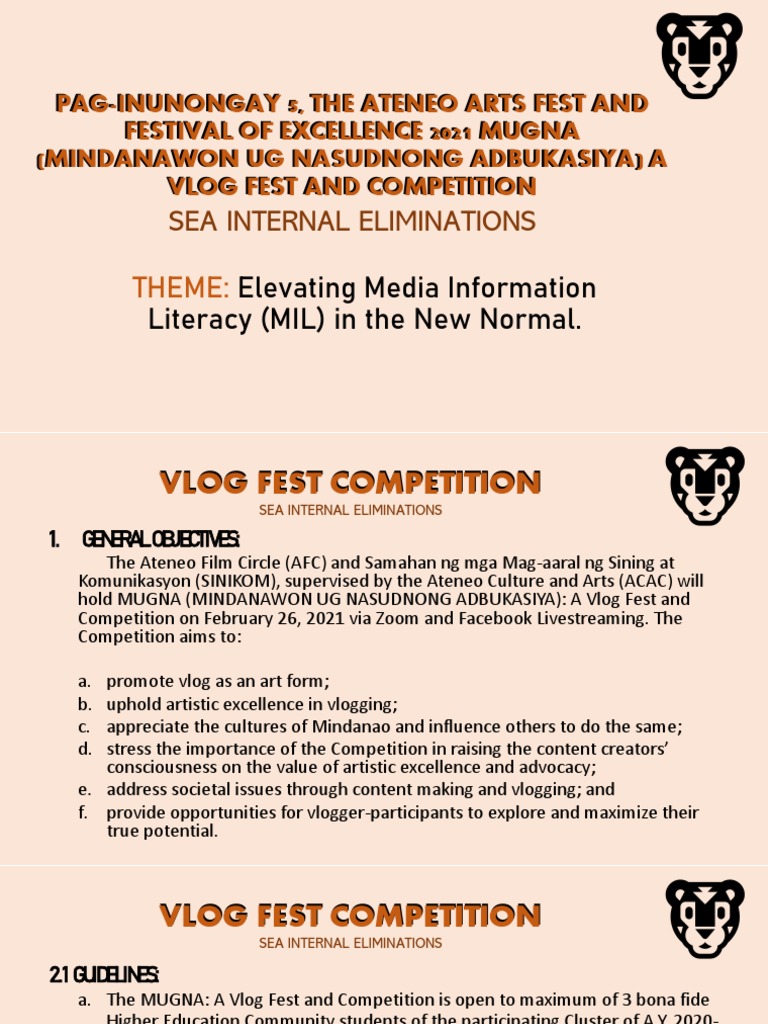 MUGNA Vlog Fest 2021 Guidelines | PDF | Business | Games & Activities