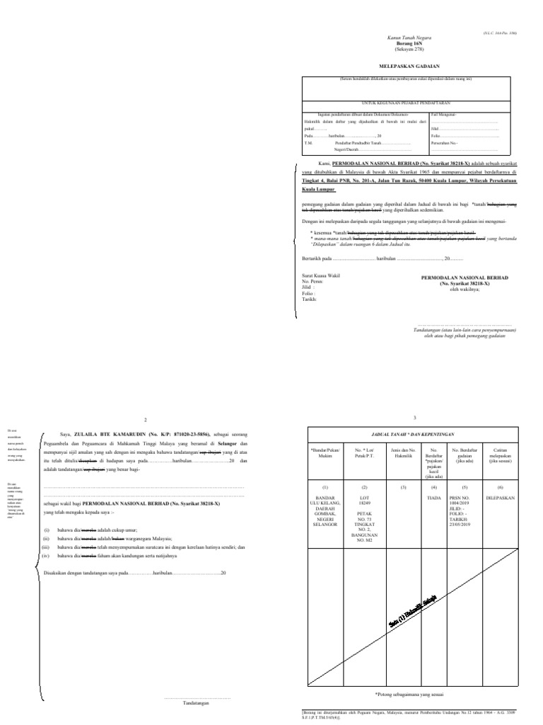 Form 16 N | PDF