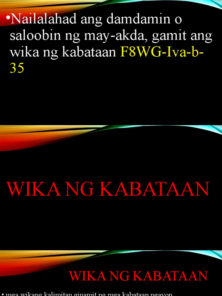 Salitang Balbal | PDF