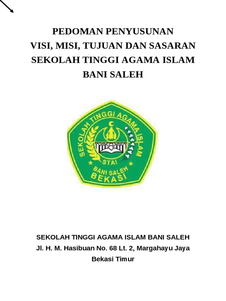 Pedoman Penyusunan Visi Misi | PDF | Karier & Perkembangan | Bisnis