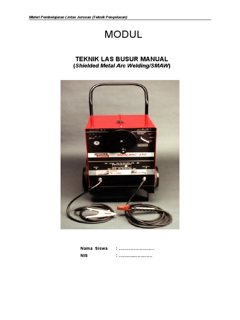 Modul Shielded Metal Arc Welding (SMAW) | PDF