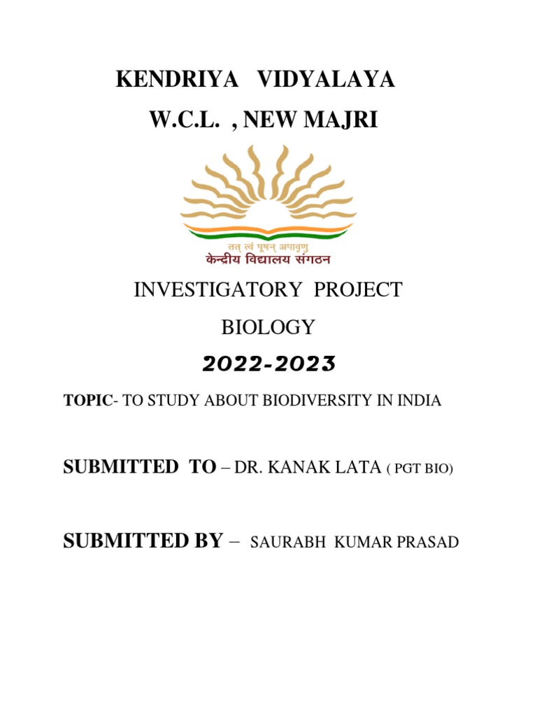 Bio Project 12 | PDF