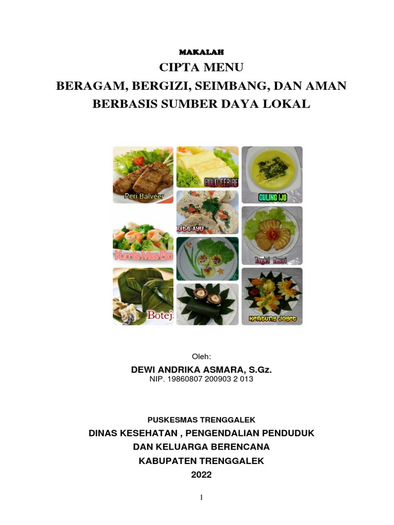 Menu B2sa 2018 | PDF