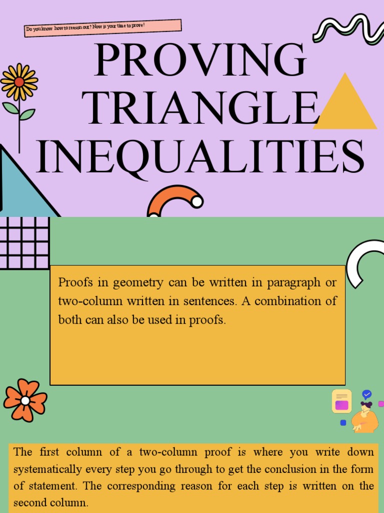 Proving Triangle Inequalities | PDF